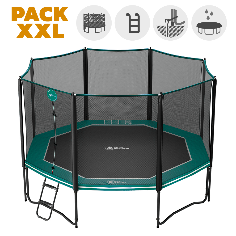 Cama elástica octogonal de alta gama muy sólida con muelles de 230 mm ...